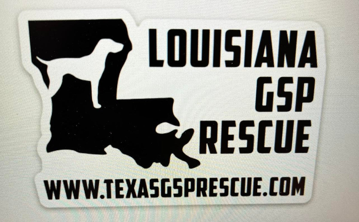 Louisiana GSP Rescue Decal – Texas GSP Rescue, 501C